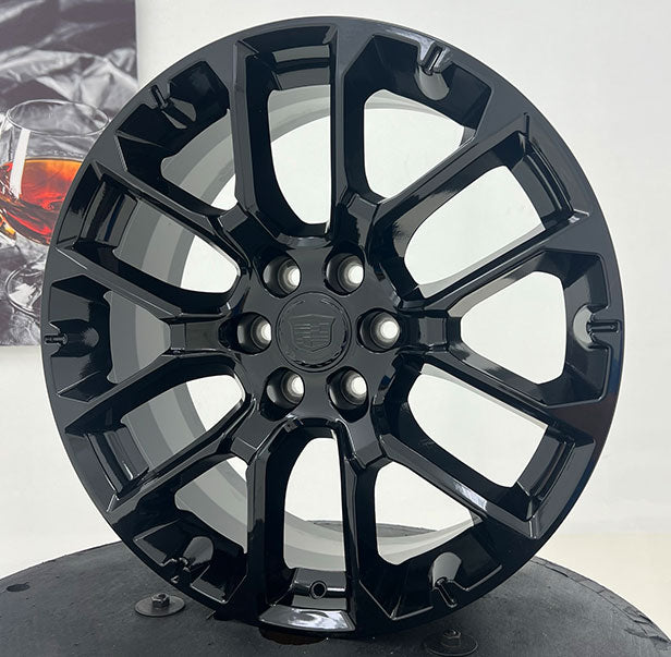 22 Gloss Black Replica Wheel Fits Factory Original Chevy Silverado