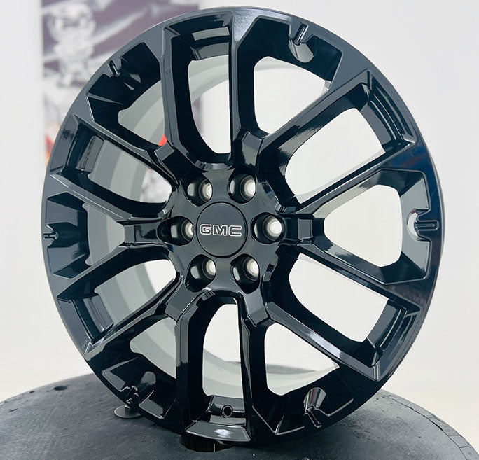 22" Gloss Black Replica Wheel | Fits Factory Original Chevy Silverado ...