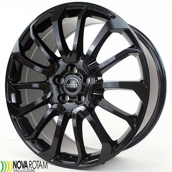 22" Black Autobiography Wheels Rims | Fits Range Rover Land Rover Full ...