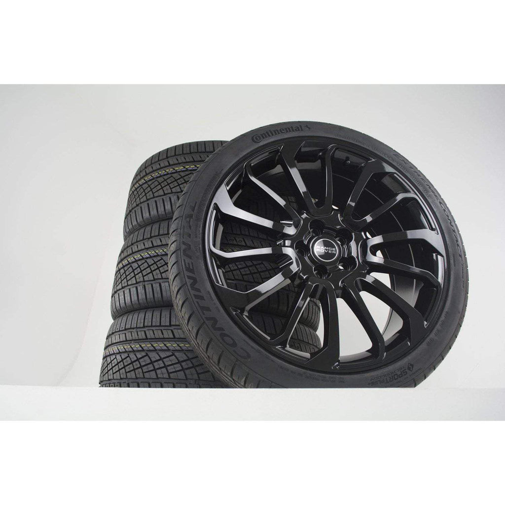 22" Black Autobiography Wheel Rims Tires | Fits Factory Original Range ...