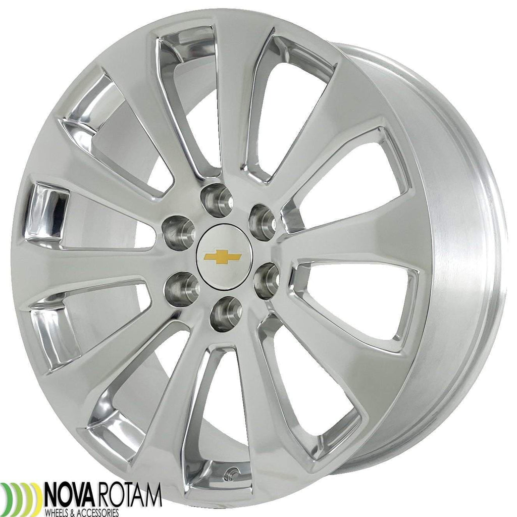 22" Polished High Country Wheels Rims | Fits Chevy Silverado High ...