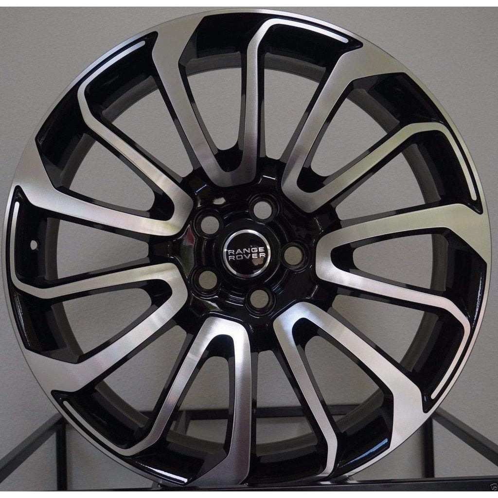 22" Machined Black Wheels Rims | Fits Range Rover Sport HSE Base ...